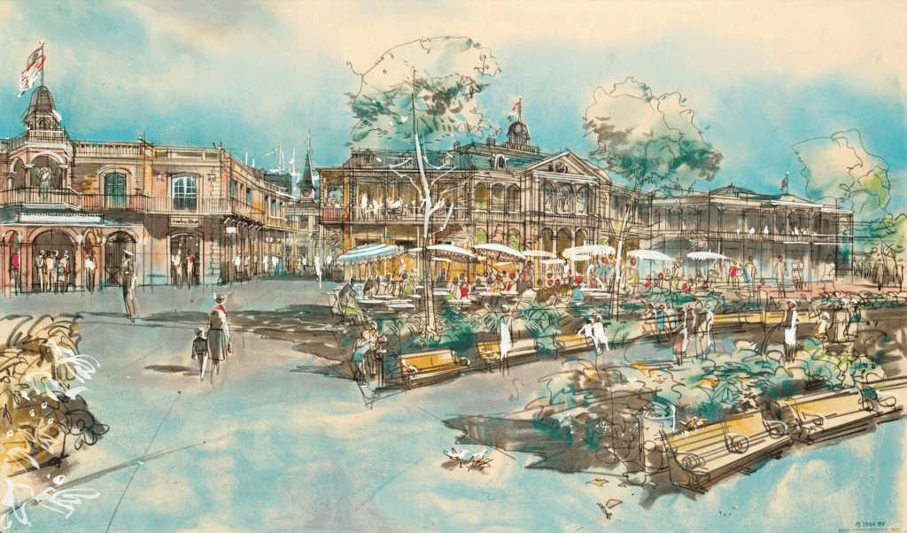 Concept Art: New Orleans Square - Duchess of Disneyland